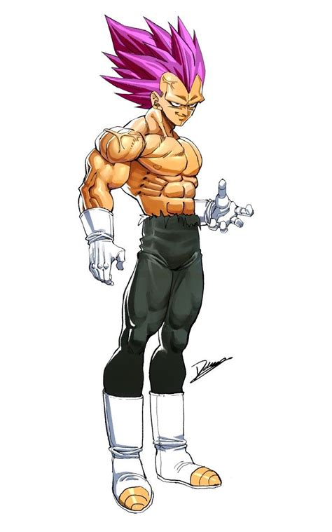 An Image Of The Character Gohan From Dragon Ball Zoroe With Purple