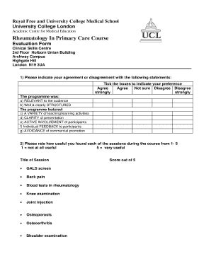 Post Course Evaluation Fill And Sign Printable Template Online