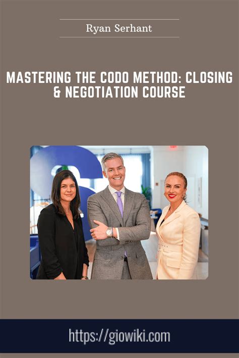 Mastering The Codo Method Closing And Negotiation Course Ryan Serhant