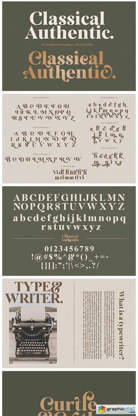 Classical Authentic Font Free Download Vector Stock Image Photoshop Icon