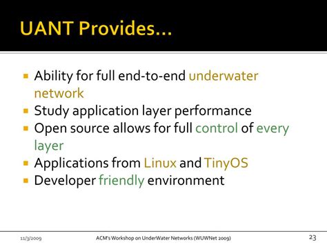 Ppt Software Defined Underwater Acoustic Networking Platform Powerpoint Presentation Id1577624