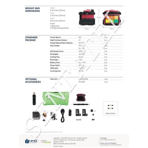 Jual Inno Instrument Fusion Splicer M9 Splicing Backbone Inno 6 Motor