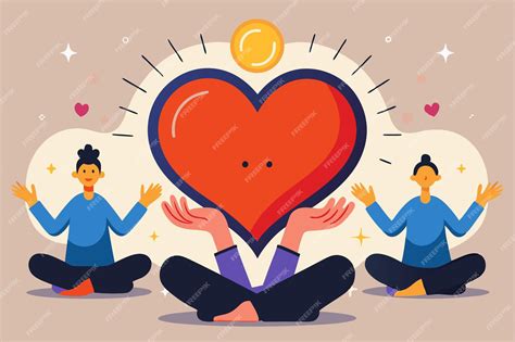 Brightly Colored Cartoon Heart C Premium Ai Generated Vector