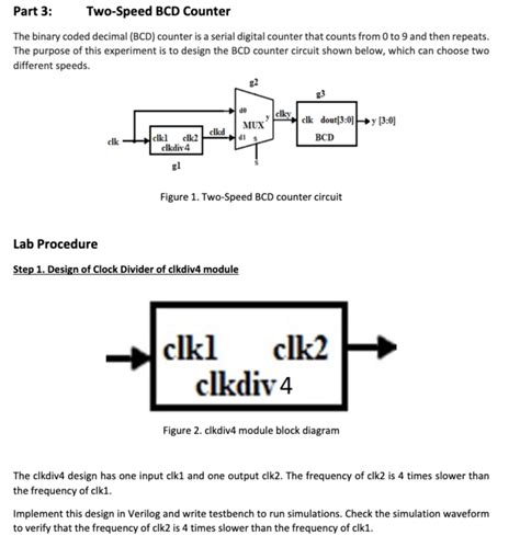 Solved The Binary Coded Decimal BCD Counter Is A Serial Chegg