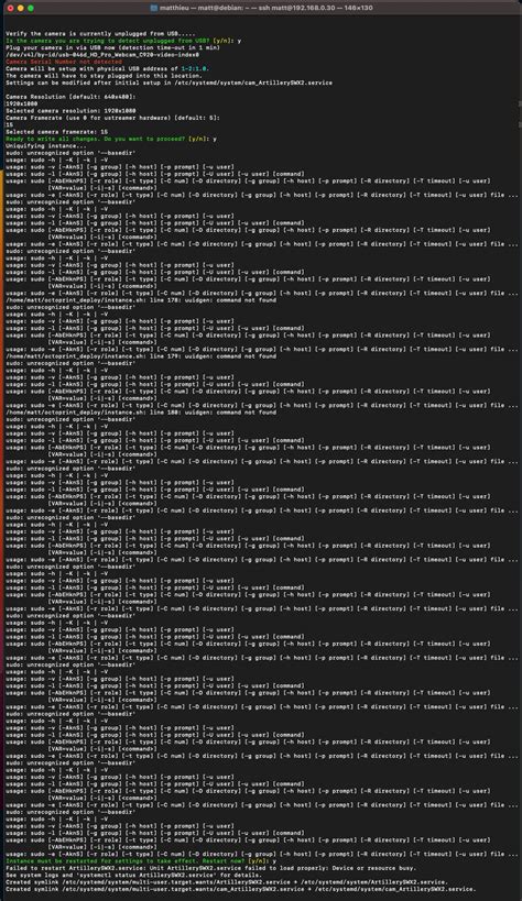 Octoprint Deploy Using Unavailable Sudo Option Basedir Issue 120 Paukstelis Octoprint