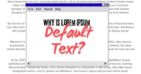 Why Is Lorem Ipsum Default Text Lipsum Hub