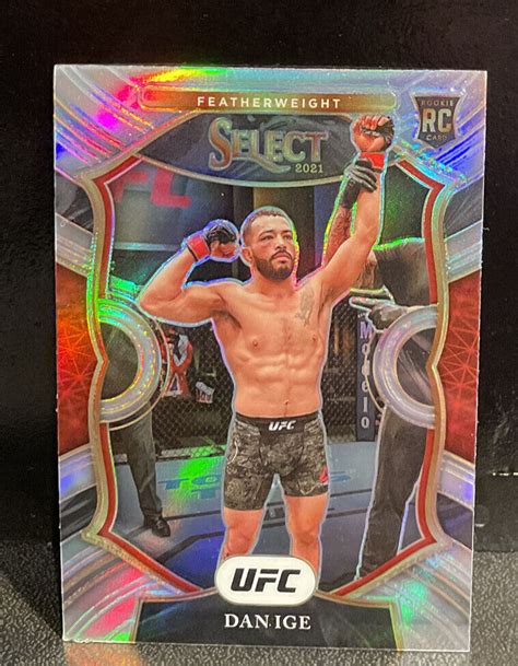 Dan Ige 2021 Panini Select UFC Concourse Silver Prizm RC Rookie Card 2