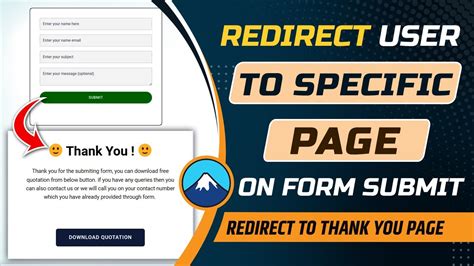 How To Redirect User To Specific Page After Form Submit In Wordpress