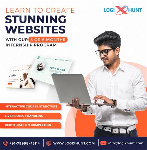 logixhunt on linkedin intern work html css3 css bootstrap
