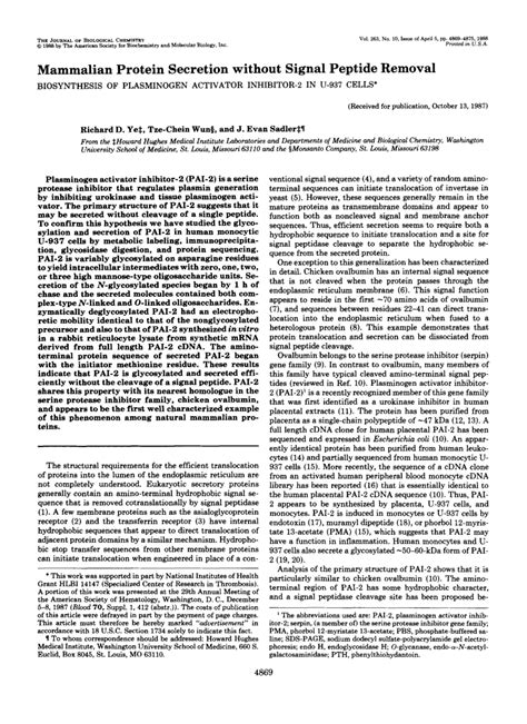 Pdf Mammalian Protein Secretion Without Signal Peptide Removal