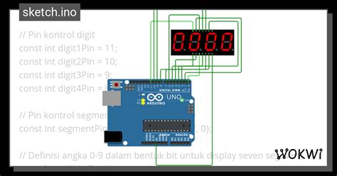 4 Digit Wokwi Esp32 Stm32 Arduino Simulator