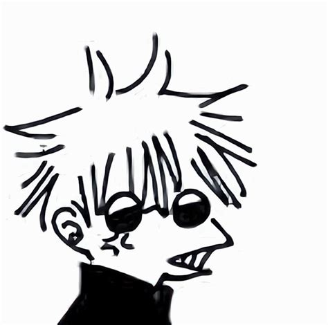 𝐆𝐨𝐣𝐨 𝐒𝐚𝐭𝐨𝐫𝐮 Cartoon Style Drawing Sketch Book Anime Nerd