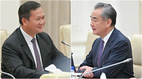 លោកបណ្ឌិត ហ៊ុន ម៉ាណែត នាយករដ្ឋមន្ត្រីចាត់តាំងកម្ពុជា ទទួលជួបលោក វ៉ាង យី