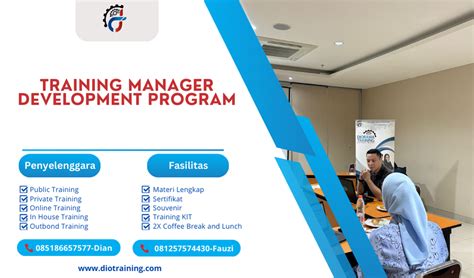 Training Manager Development Program Diorama Training Department