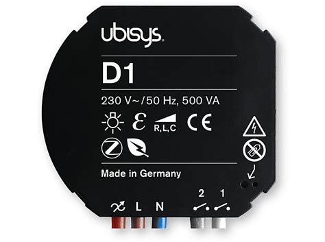 UBISYS Dimmer D1 Smart Home Dimmer, Schwarz | SATURN