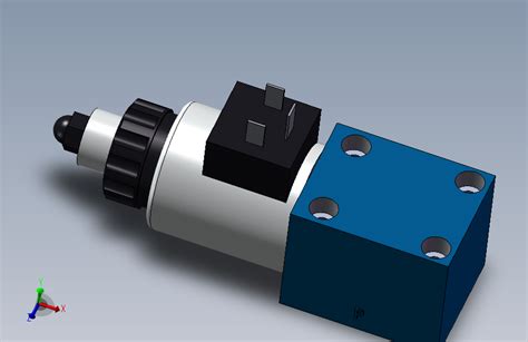 力士乐液压阀 Dbet 6x315g24k4v比例溢流阀solidworks 2007模型图纸下载 懒石网