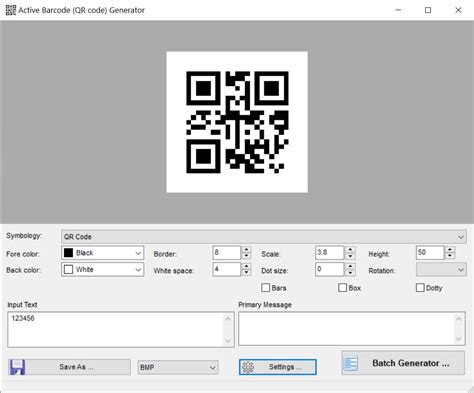 free barcode qr code generator create your own barcodes you can save it as bmp emf eps