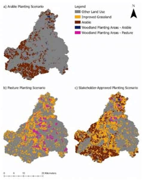 Three Scenarios For Woodland Planting On Agricultural Land In The