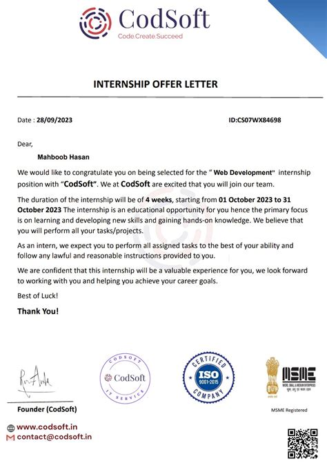 codesoft internship careerdevelopment learningexperience codesoft mahboob hasan