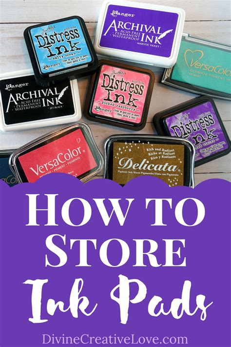 Ways To Store Ink Pads Divine Creative Love In Ink Pads Ink Pad Storage Craft