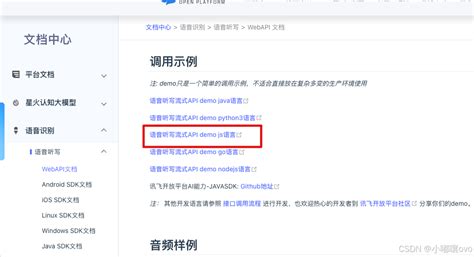 Vue项目中集合科大讯飞语音识别功能，web端，语音听写（流式版）webapi 文档科大讯飞语音听写webapi Csdn博客