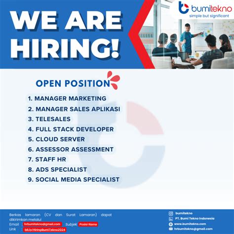 Lowongan Kerja Manager Marketing Manager Sales Aplikasi Telesales