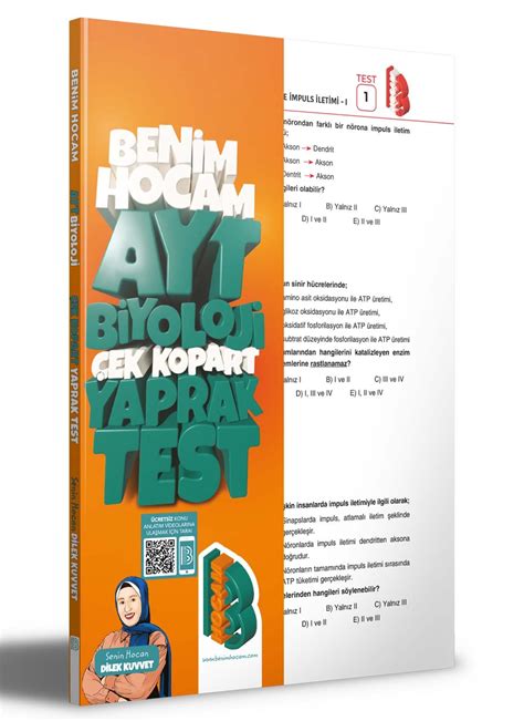 2023 AYT Biyoloji Çek Kopar Yaprak Test Benim Hocam Yayınları