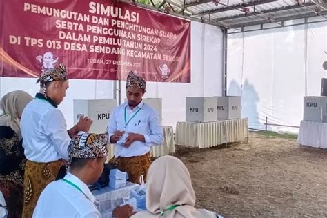 Hasil Simulasi KPUK Tuban Aplikasi Sirekap Belum Bisa Digunakan Di
