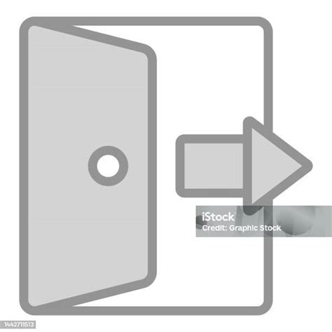 Icône De Déconnexion Illustration Vectorielle De Linterface Utilisateur