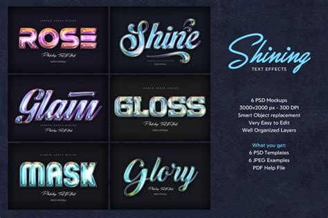 Holographic Text Effects Scene Generators Ft White Text Effect And Font