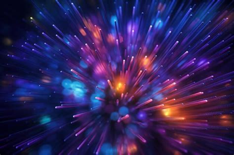 Premium Photo Innovative Optical Fiber Mockup Generate Ai