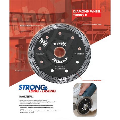 Jual Toho TURBO X Diamond Wheel Mata Potong Keramik Granit Marmer