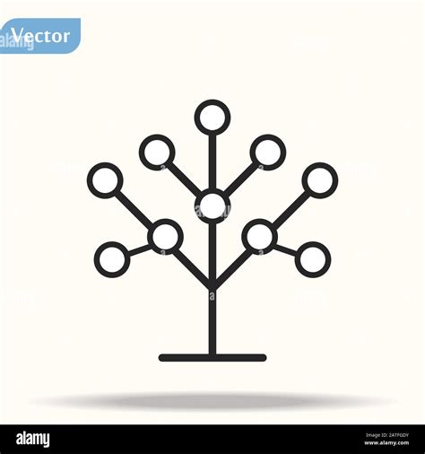 Phylogenetic Tree Icon Element Of Bio Engineering Illustration Thin Line Icon For Website