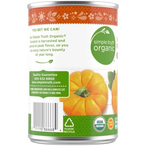 Simple Truth Organic® 100 Pure Solid Packed Pumpkin 15 Oz Fred Meyer