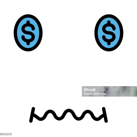 돈을 얼굴 Emoji 혼동 개념에 대한 스톡 벡터 아트 및 기타 이미지 개념 귀여운 금융 Istock