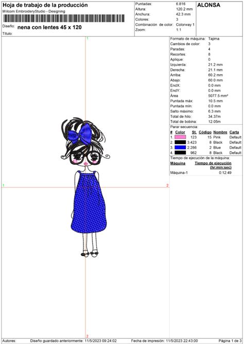 Nena Con Lentes Alonsa