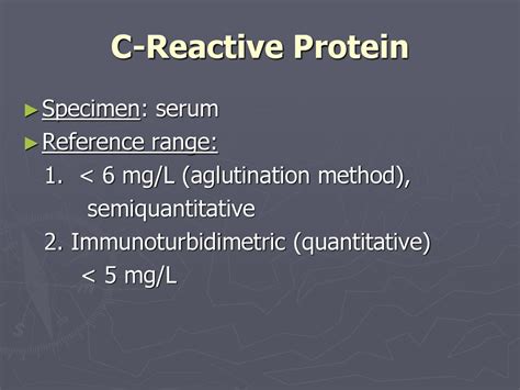 Clinical Pathology C Reactive Protein Ppt Download