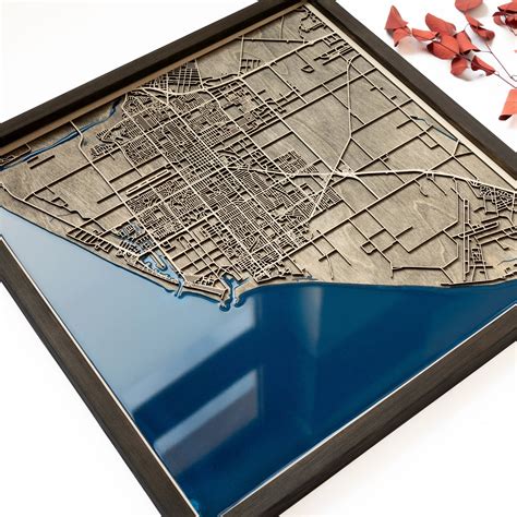 Oxnard Themed T Coastal Map Souvenir Exquisite Decor