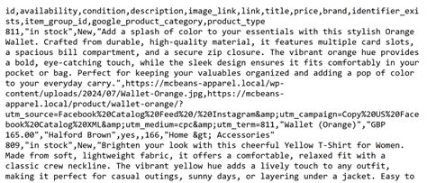 Facebook Product Feed Specifications Complying With Meta