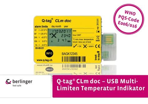 Broschüre Q Tag® Clm Doc Berlinger And Co Ag Pdf Katalog