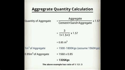 Aggregate Quantity Simple Calculation Youtube