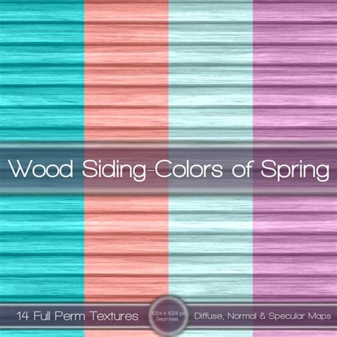 Second Life Marketplace {l} Wood Siding Colors Of Spring