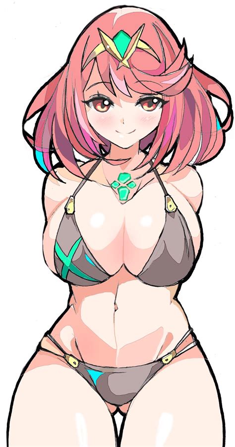 Rule 34 Breasts Core Crystal Empe0317 Enpe Female Female Only Nintendo Pyra Short Hair Solo