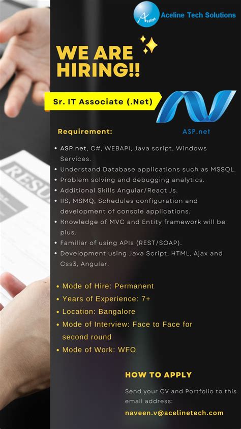 Dotnetdeveloper Bangalore Hiring Naveen Kumar