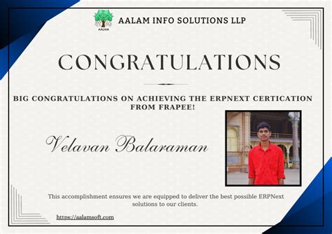 Aalam Info Solution Llp On Linkedin Erpnext Frappecertified