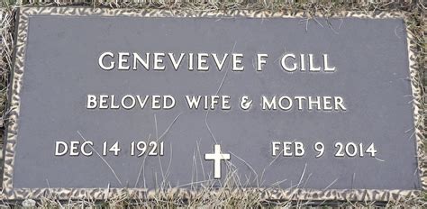 Genevieve Frances Gill 1921 2014 Find A Grave Memorial