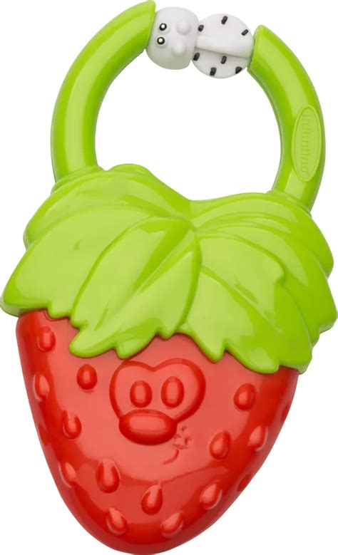 Infantino Vibrating Teether Strawberry Playone