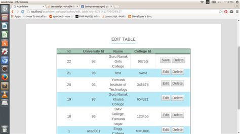 unable to do inline editing with php code igniter and jquery not able