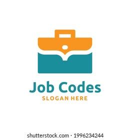 Job Code Logo Template Design Coder Stock Vector Royalty Free