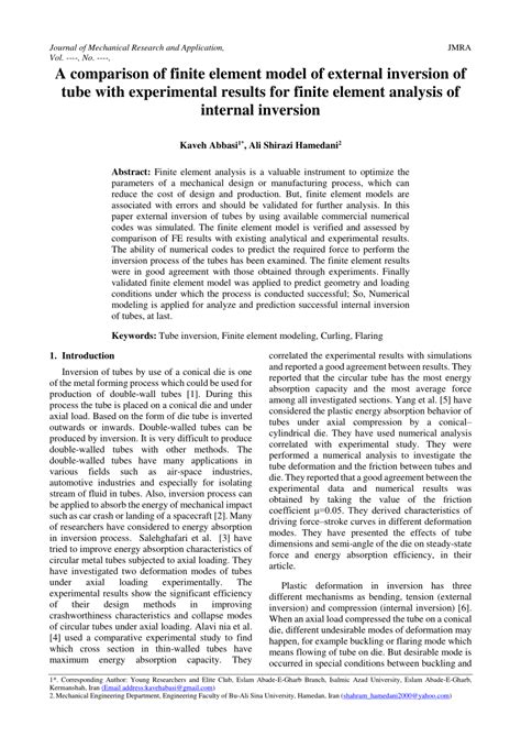 Pdf A Comparison Of Finite Element Model Of External Inversion Of